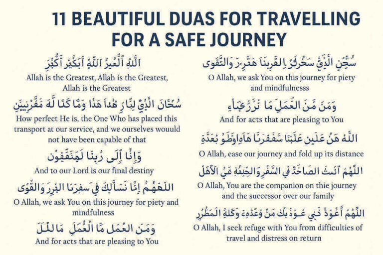 11 Beautiful Duas for Travelling for a Safe Journey